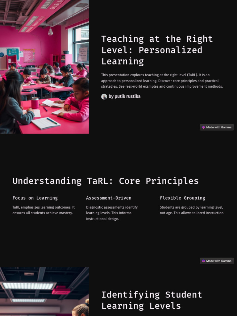 Teaching at The Right Level Personalized Learning | PDF | Educational ...
