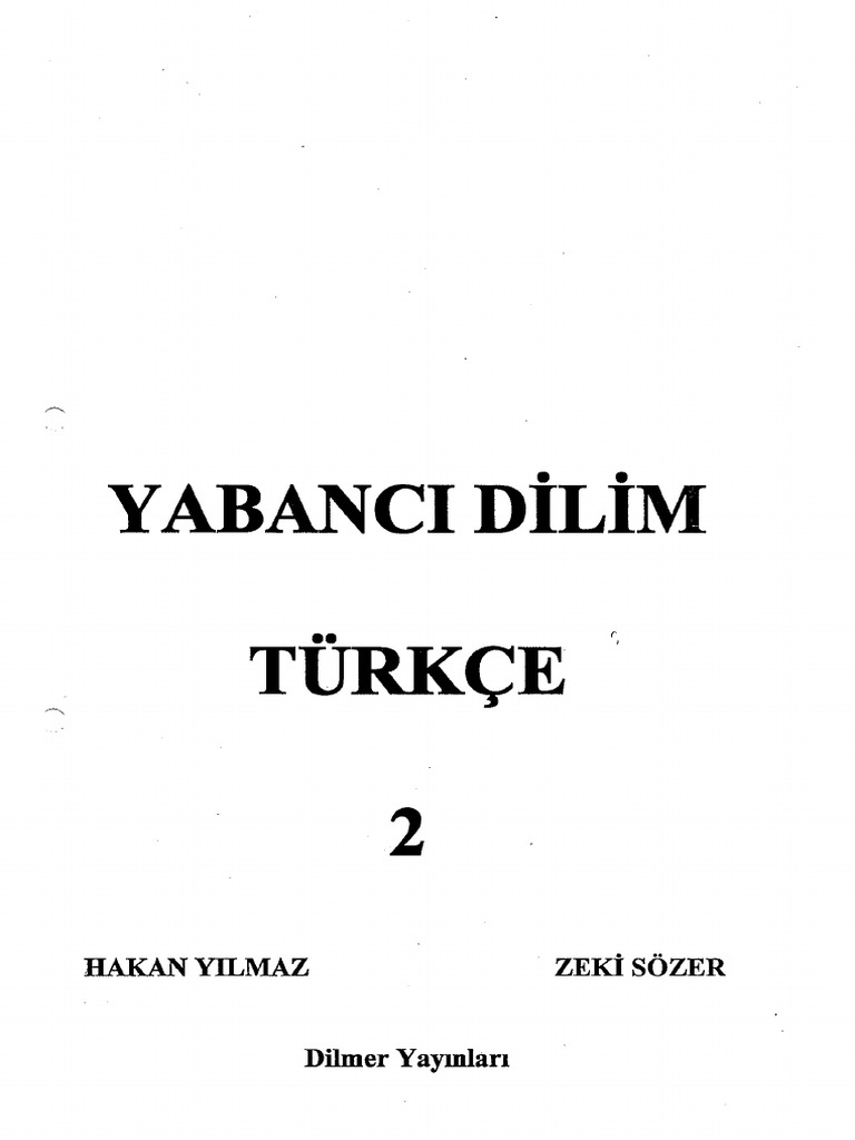 Yabanci Dilim Turkce 2 | PDF
