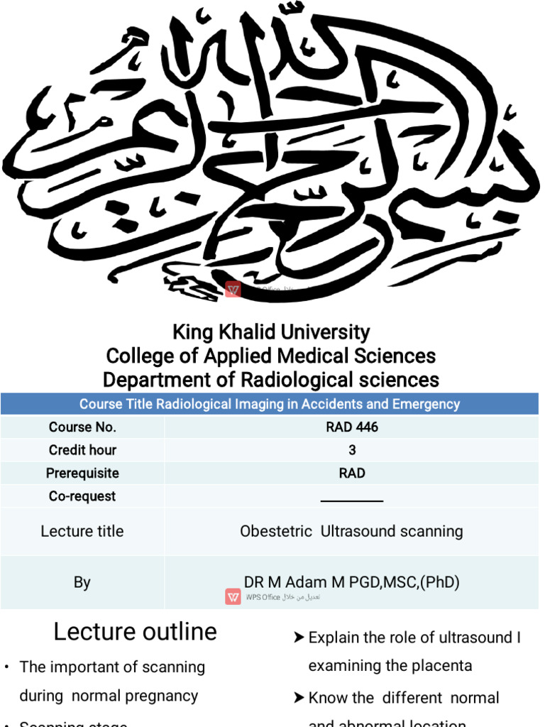 3.Obstetric Scanning Protocole | PDF | Pregnancy | Placenta