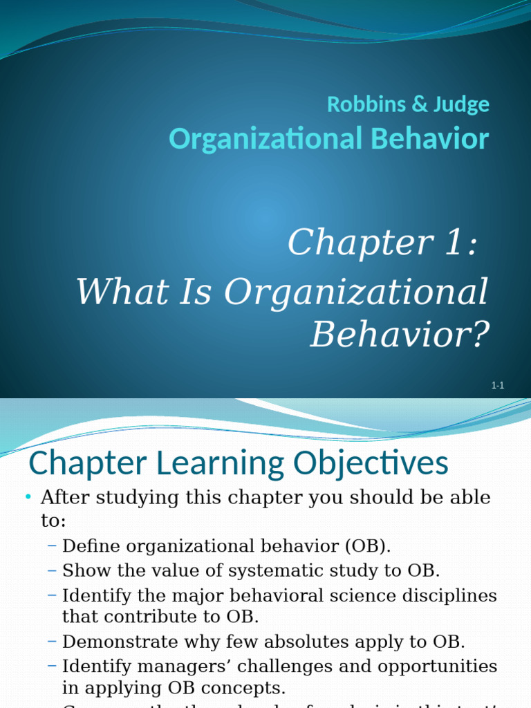 Understanding Organizational Behavior Basics | PDF | Leadership ...