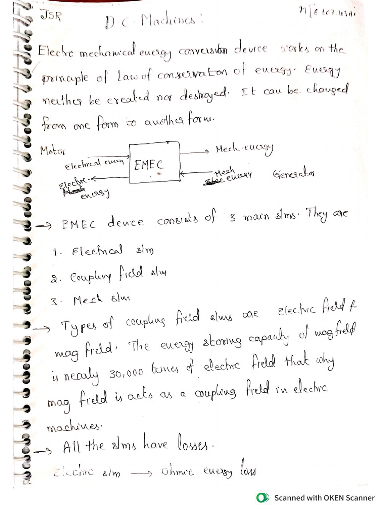 DC Machines Perfect Notes 1 | PDF