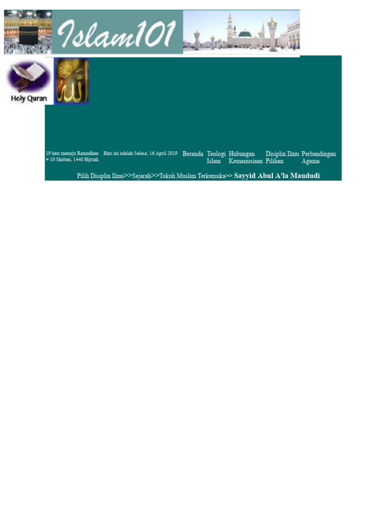 Sayyid Abul A - Al Maududi | PDF