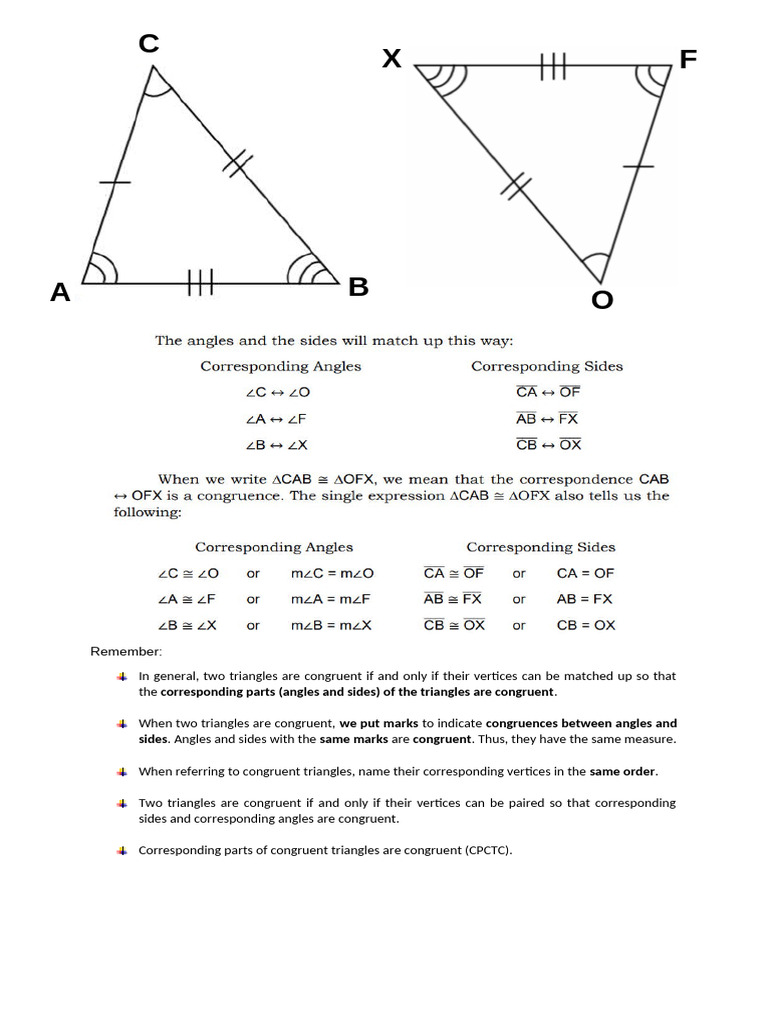 Understanding Triangle Congruence Concepts | PDF