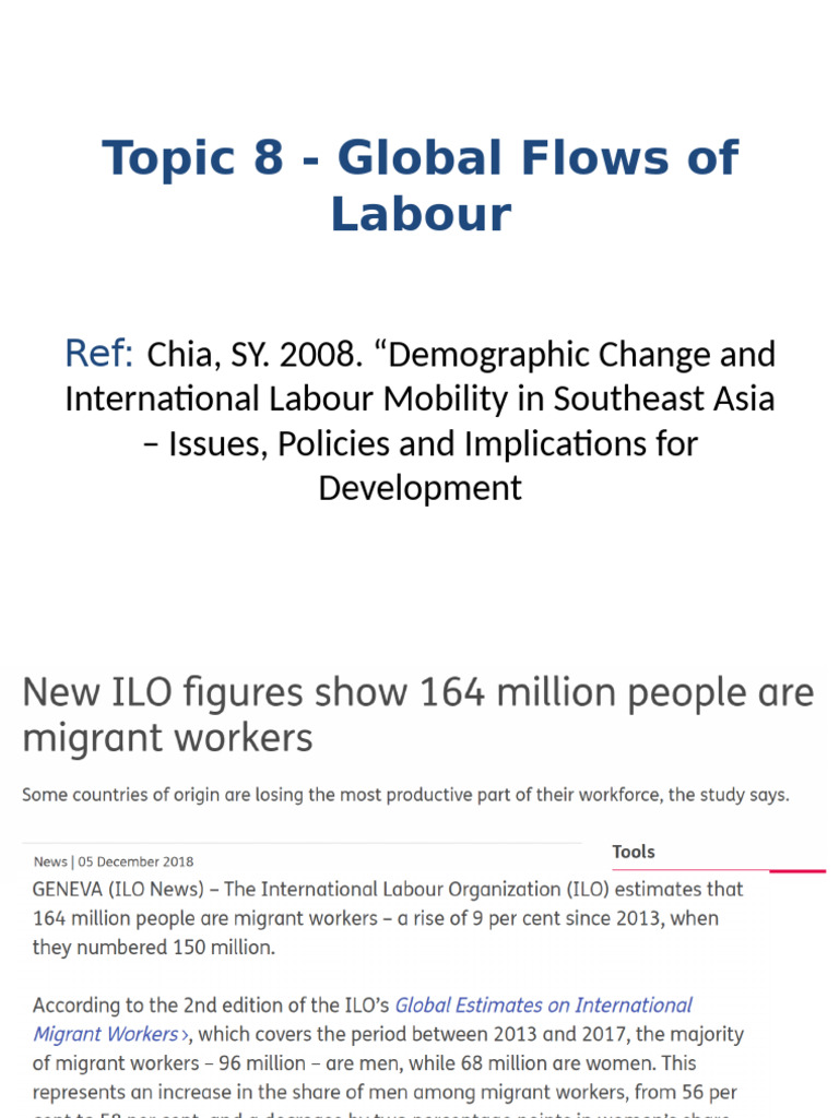 Global Labour Migration Trends in ASEAN | PDF | Labour Economics ...