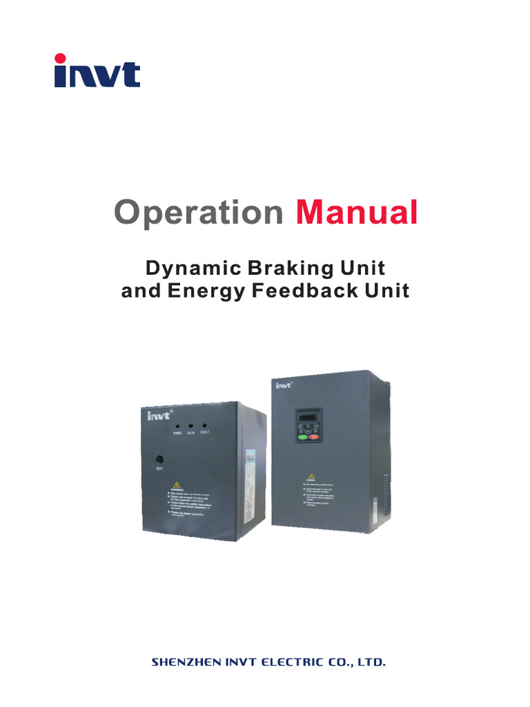 Dynamic Braking Unit and Enerty Feedback Unit Manual - V1.0 | PDF ...
