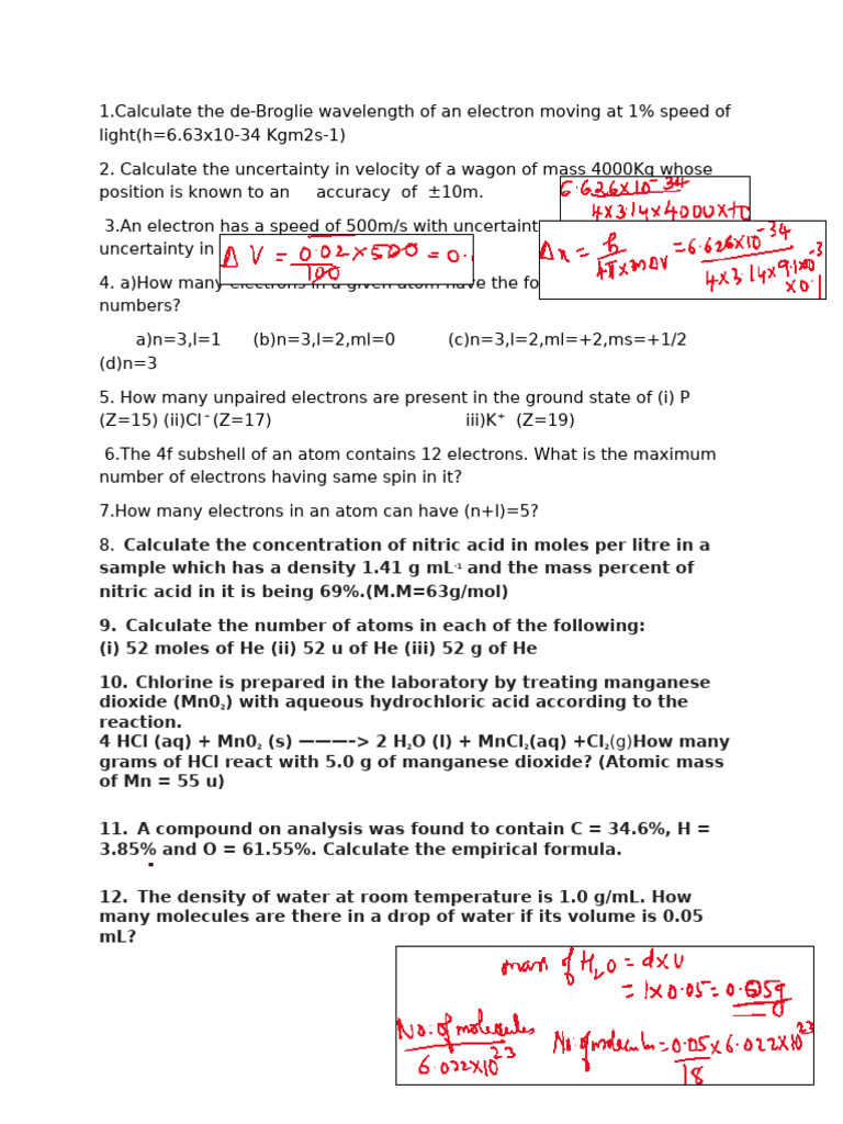 Basic Concept and Atomic Structure | PDF