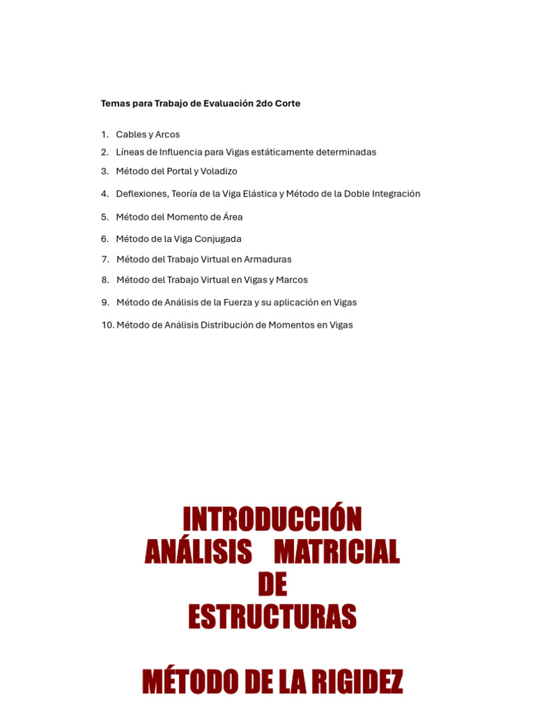 Analisis Cerchas Por Método de La Rigidéz | PDF | Matriz (Matemáticas) | Rigidez