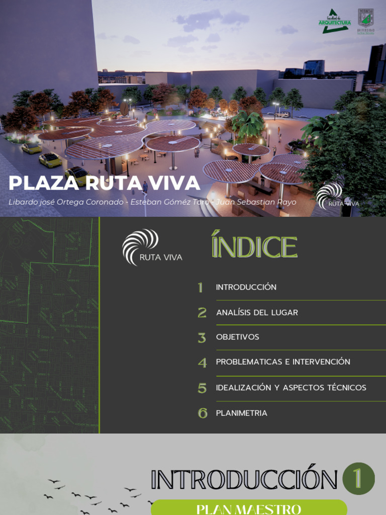 Plaza Ruta Viva - PresentaciónFinal | PDF | Mueble | Calle