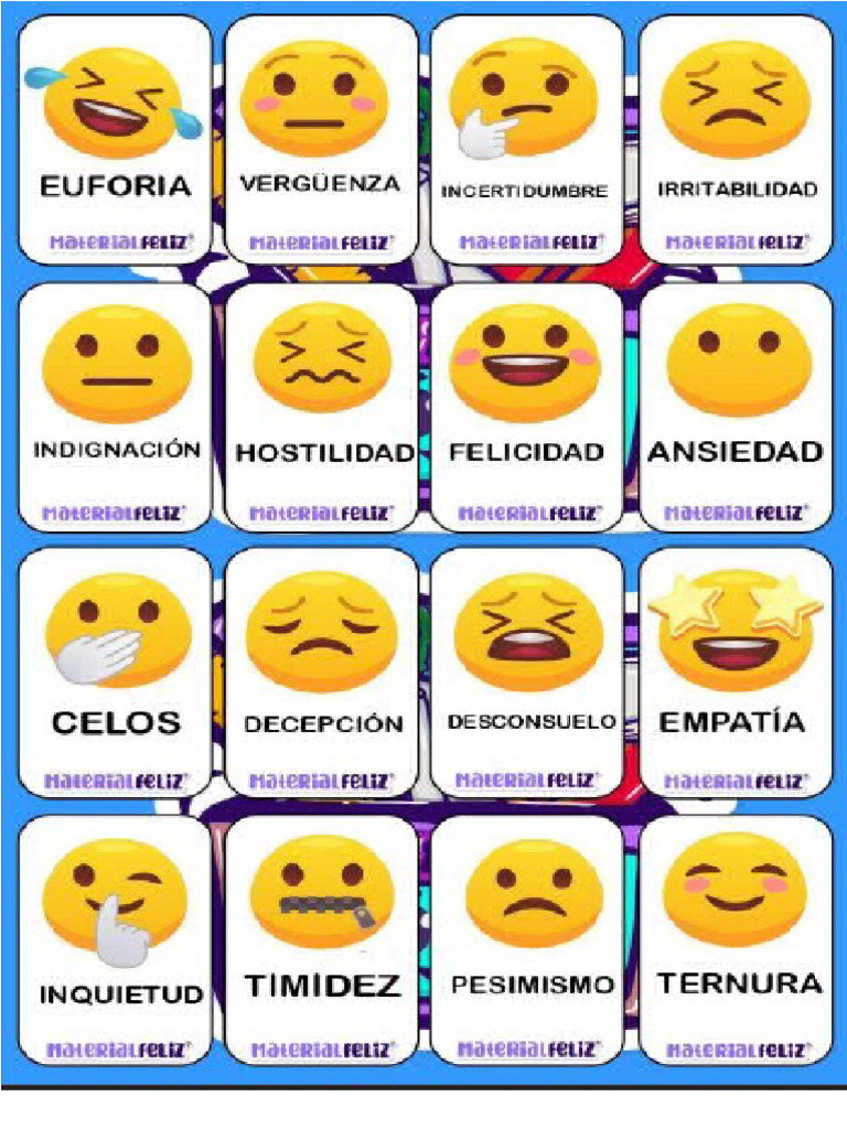 Loteria de Las Emociones | PDF
