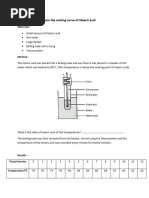 Freezing Points of Stearic Acid Experiment | PDF | Temperature ...