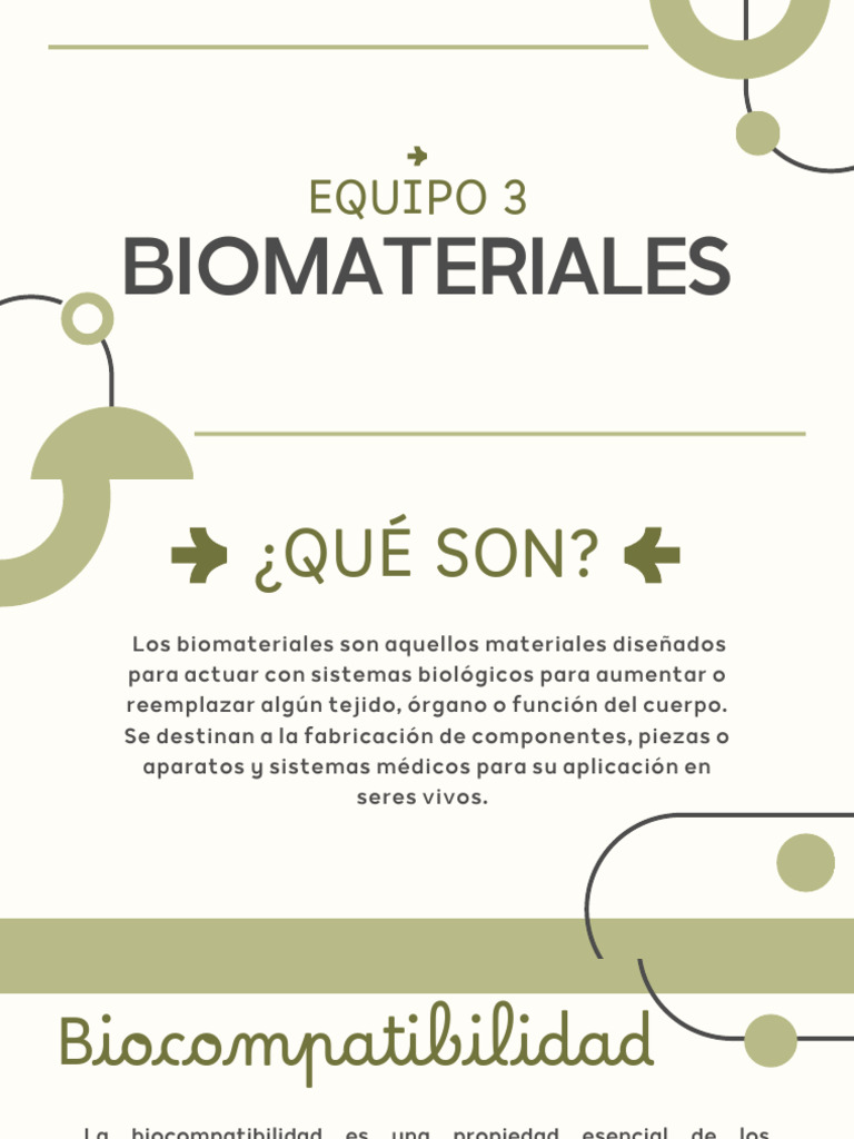 Introducción a los Biomateriales Médicos | PDF | Biomaterial ...