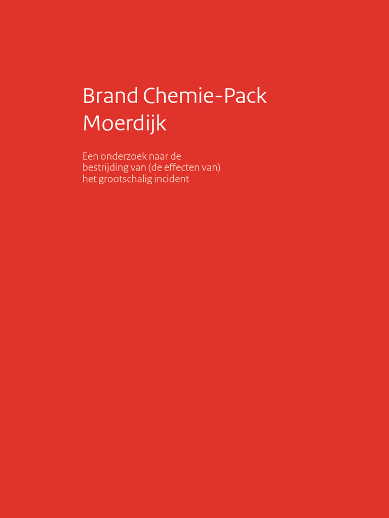 IOOV Brand Chemie Pack Moerdijk | PDF