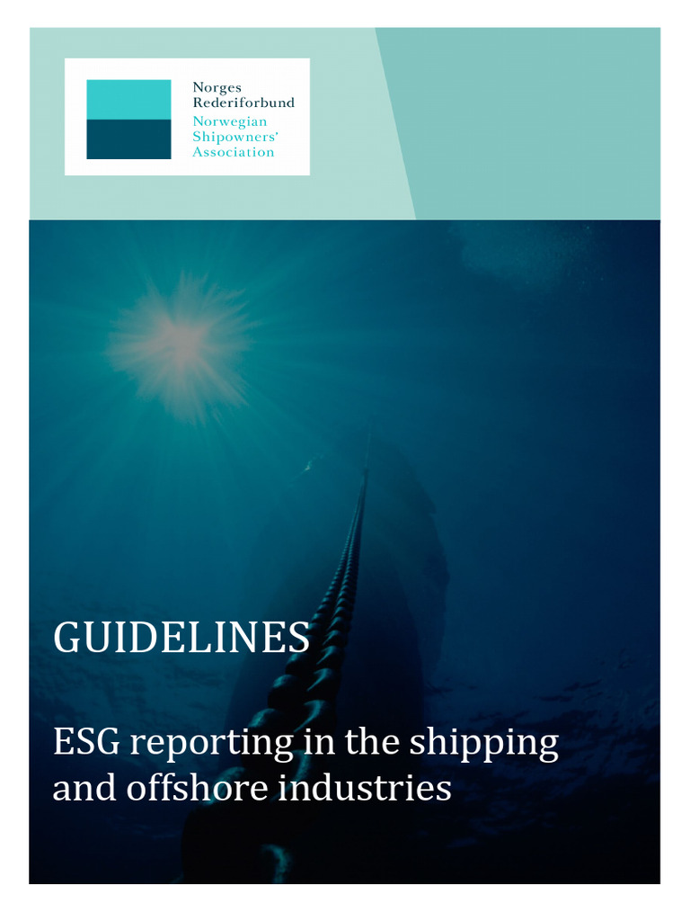 2020 Guidelines For Esg Reporting in The Shipping and Offshore ...