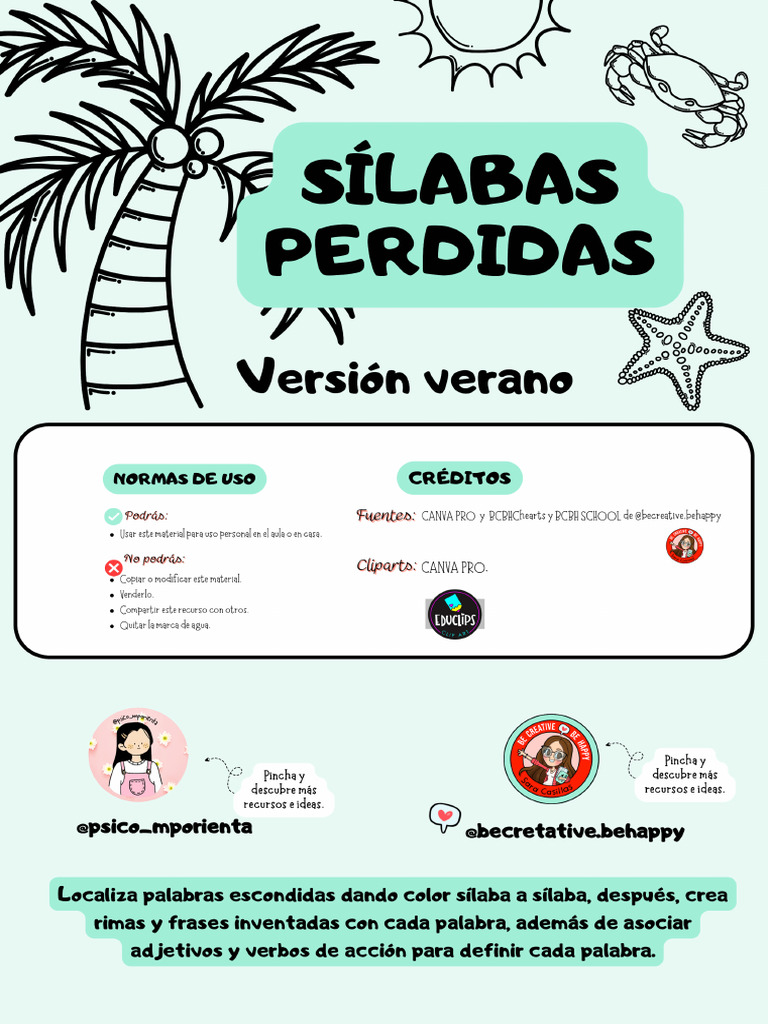 Copia de Sílabas Perdidas | PDF