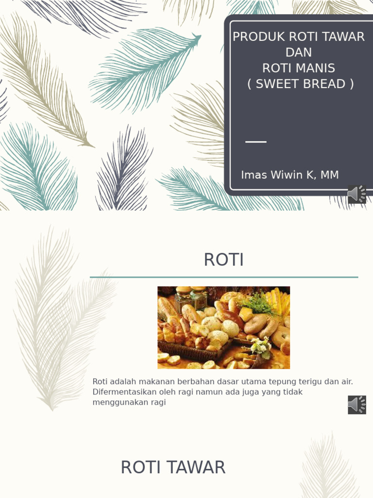 Produk Roti Tawar Dan Roti Manis 1 | PDF