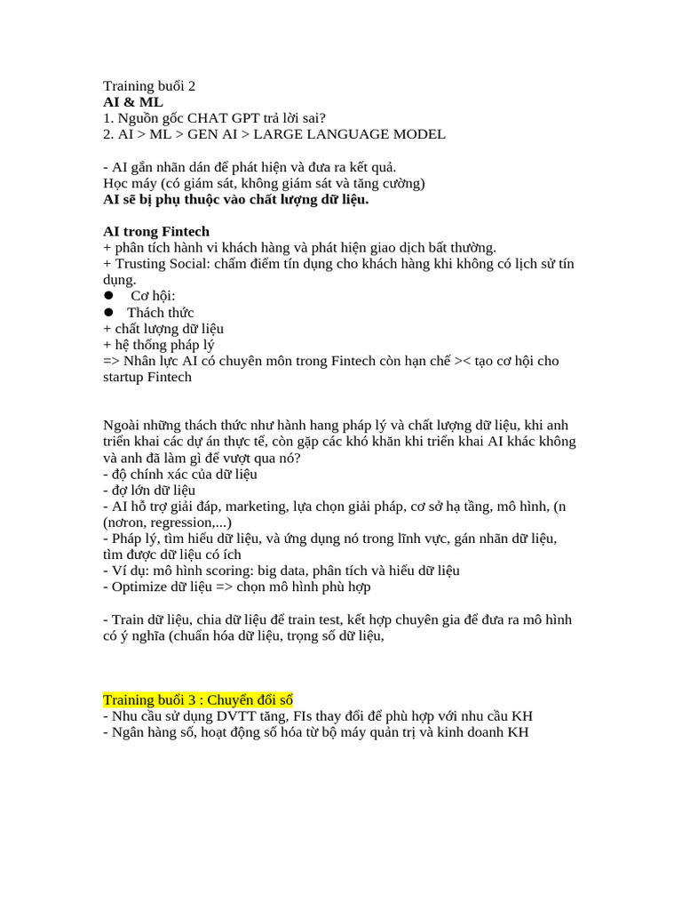 Training Bu I 2 | PDF