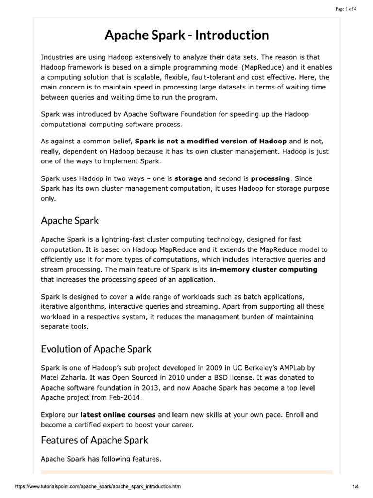Apache Spark Final | PDF