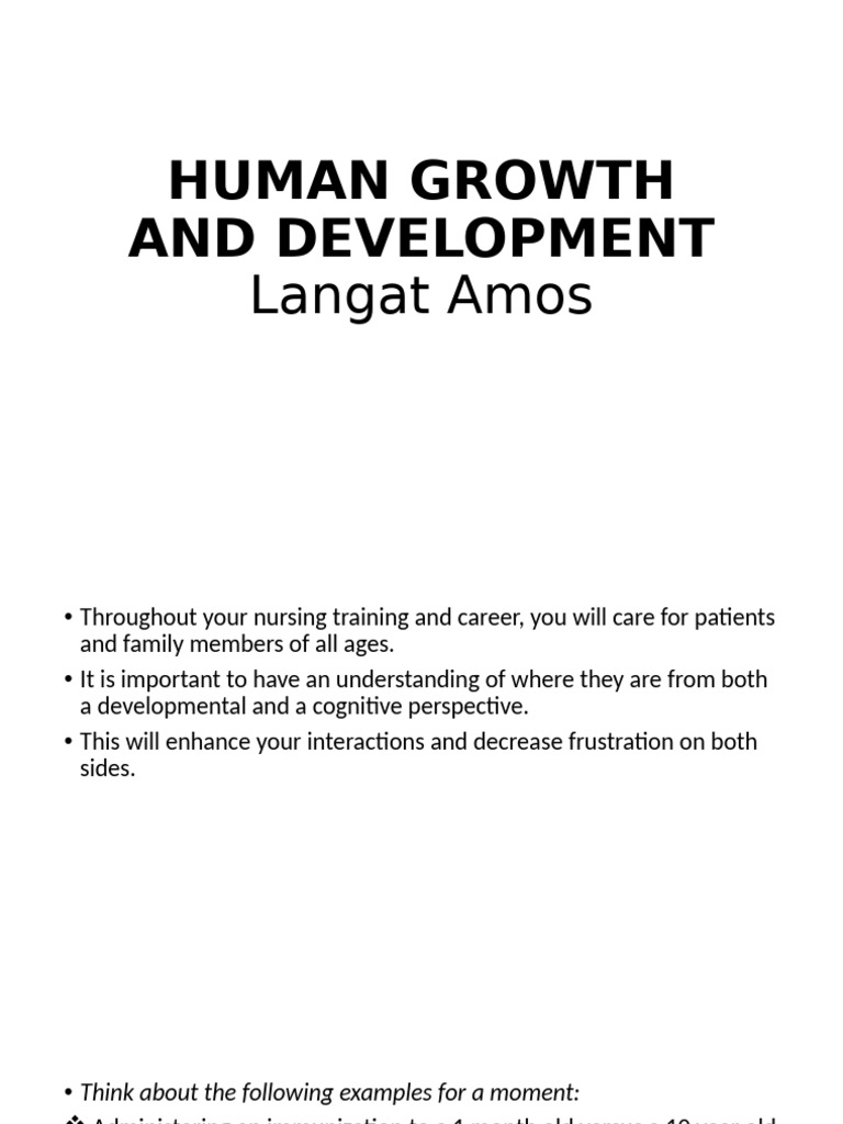 Understanding Human Growth & Development | PDF | Adolescence | Child ...