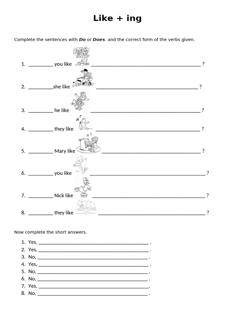 Like Ing Fun Activities Games - 50428 | PDF