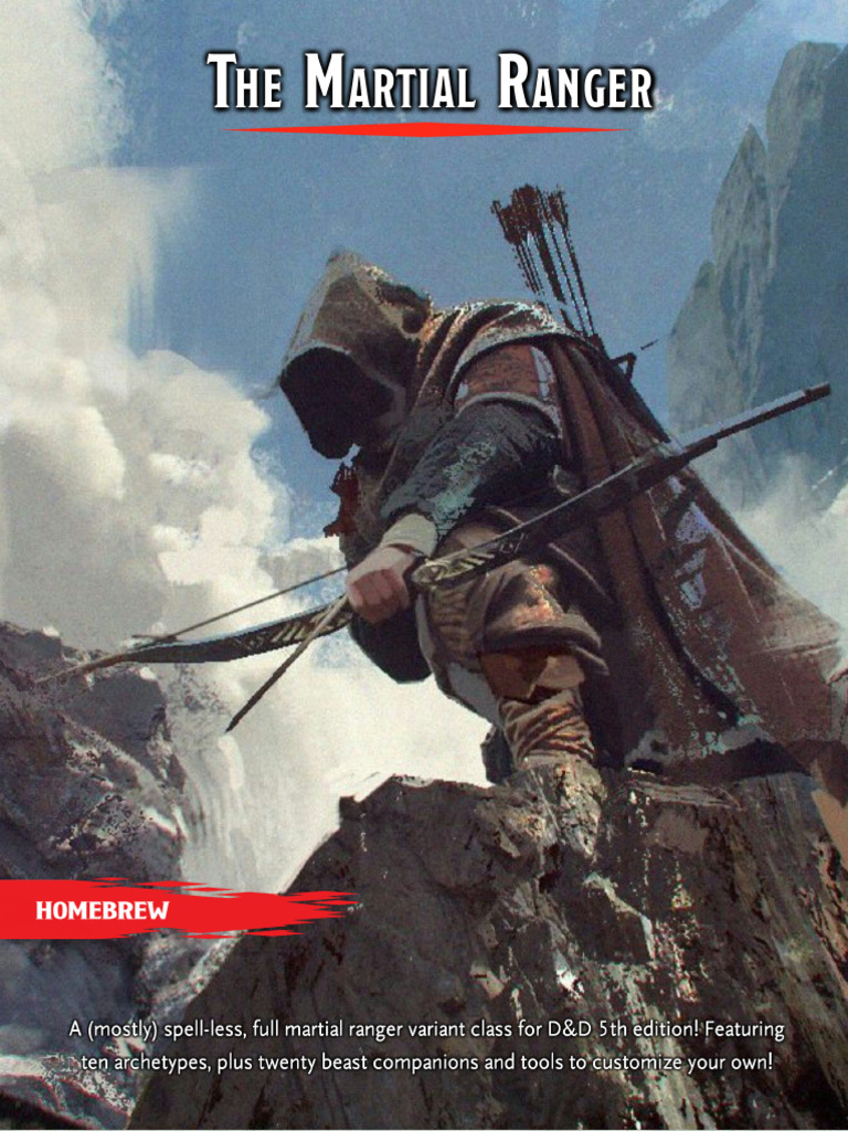 The Martial Ranger v7.0 GM Binder | PDF | Dungeons & Dragons | D20 System