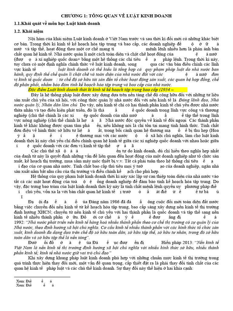 CHƯƠNG 1 - LKD | PDF