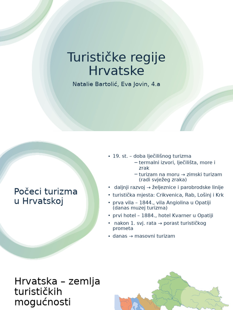 Turističke Regije Hrvatske | PDF