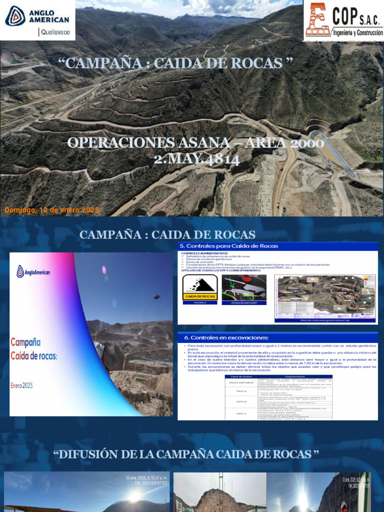 CAMPAÑA CAIDA DE ROCAS | PDF