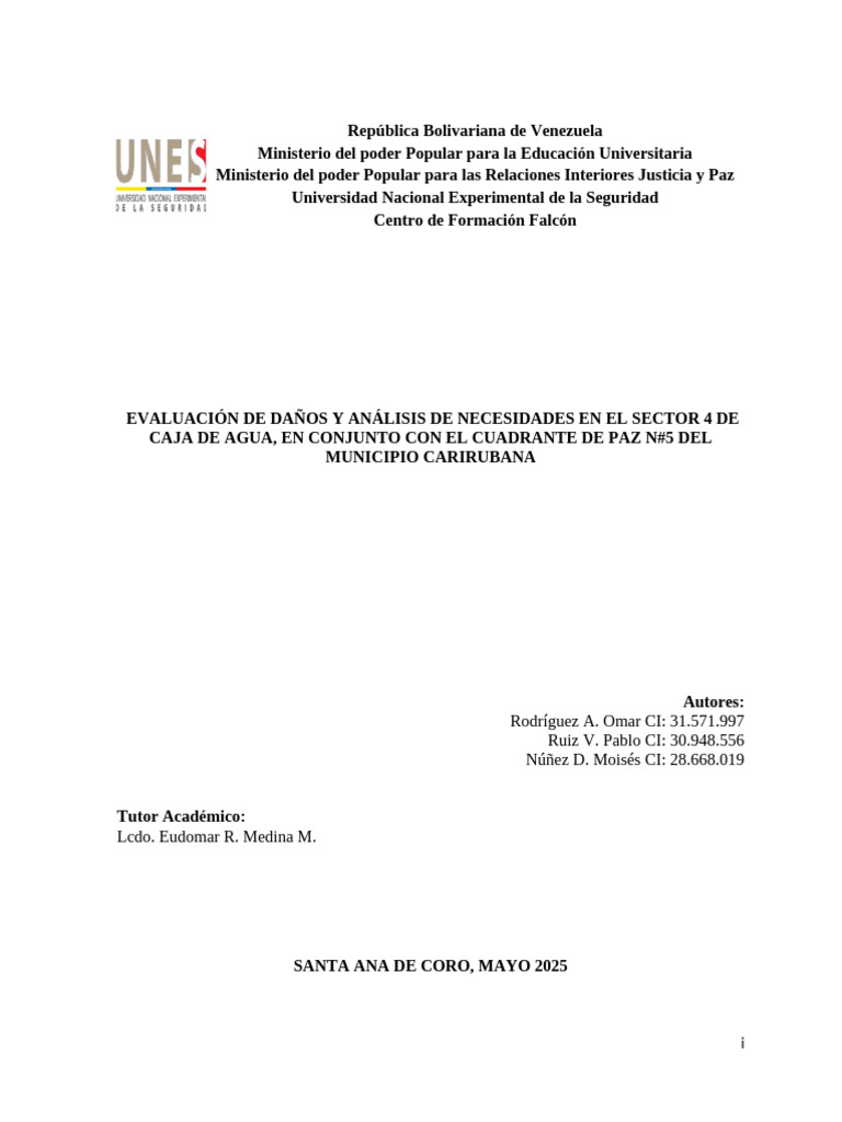 Psi Grupo 1 I-2024 | PDF | Defensa Civil | Conocimiento