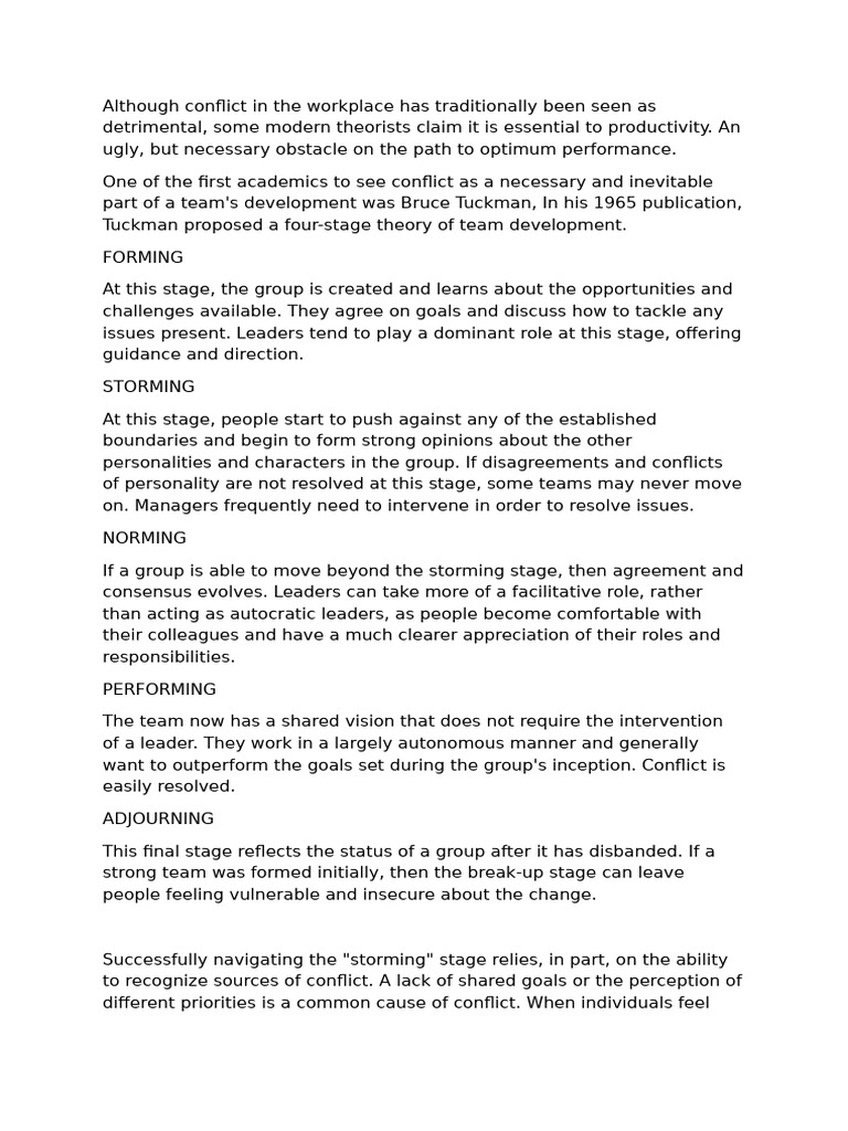 Conflicts - Shortened Text | PDF | Behavioural Sciences | Social Psychology