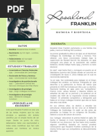Biografía de Rosalind Franklin | PDF