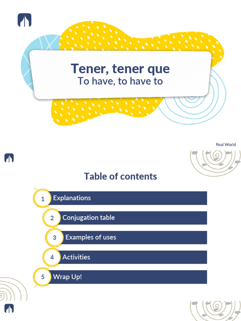 Verbo Tener | PDF