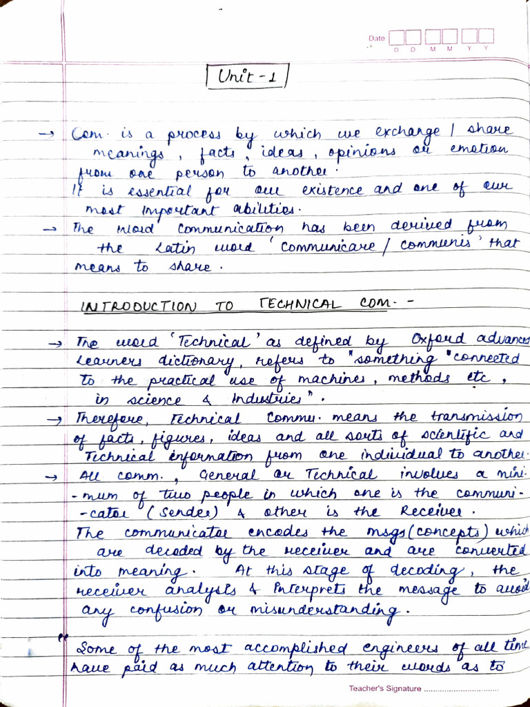 TC Unit 1 | PDF