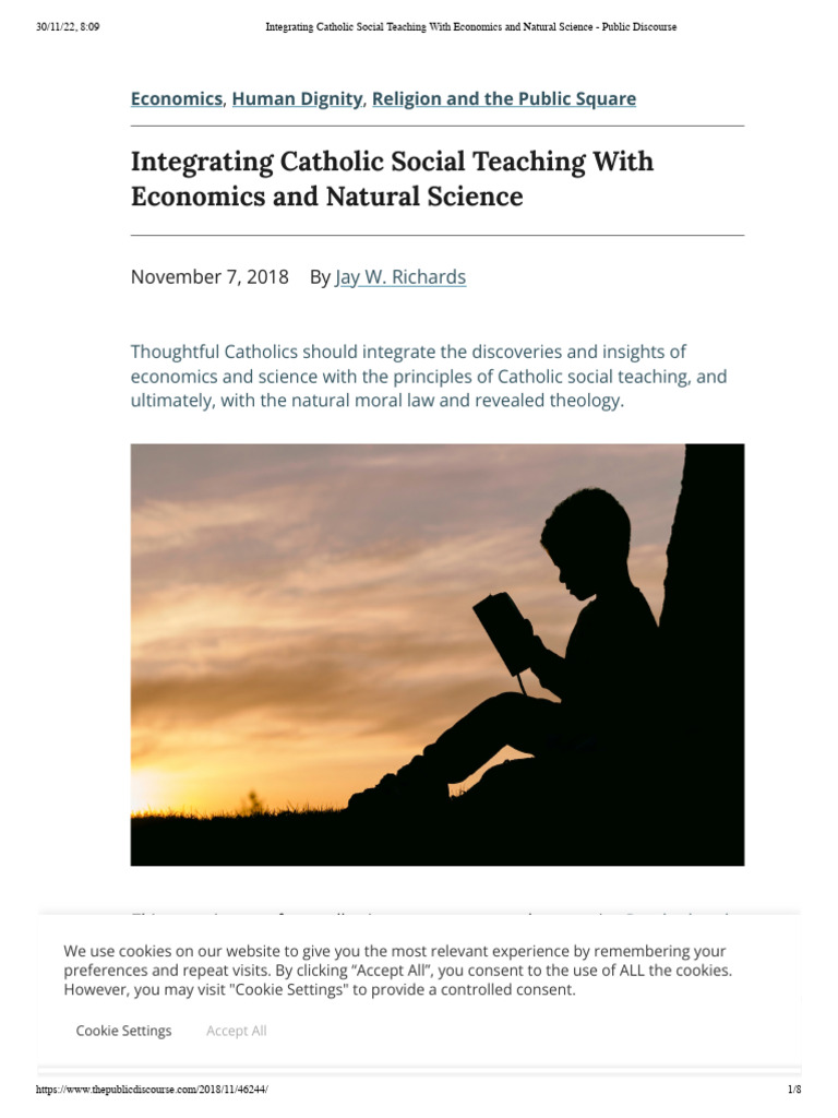 Jay W. Richards, Integrating Catholic Social Teaching With Economics ...