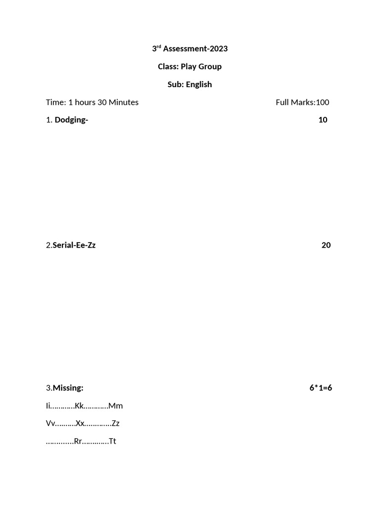 3rd Assessment | PDF
