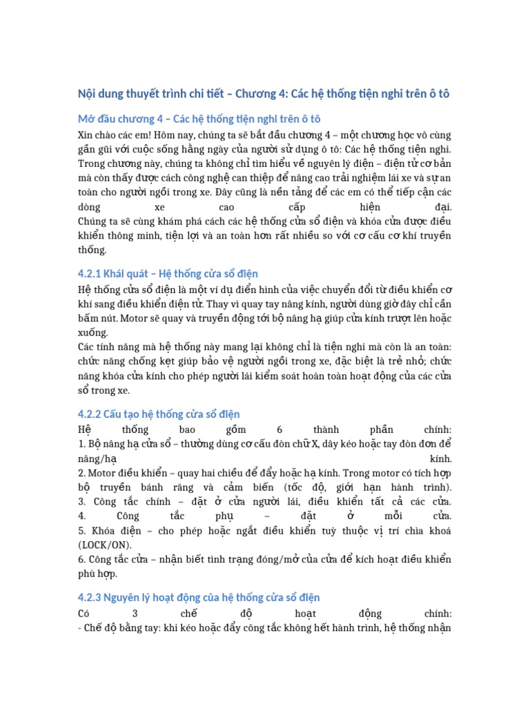 Thuyet Trinh Chi Tiet Chuong4 | PDF