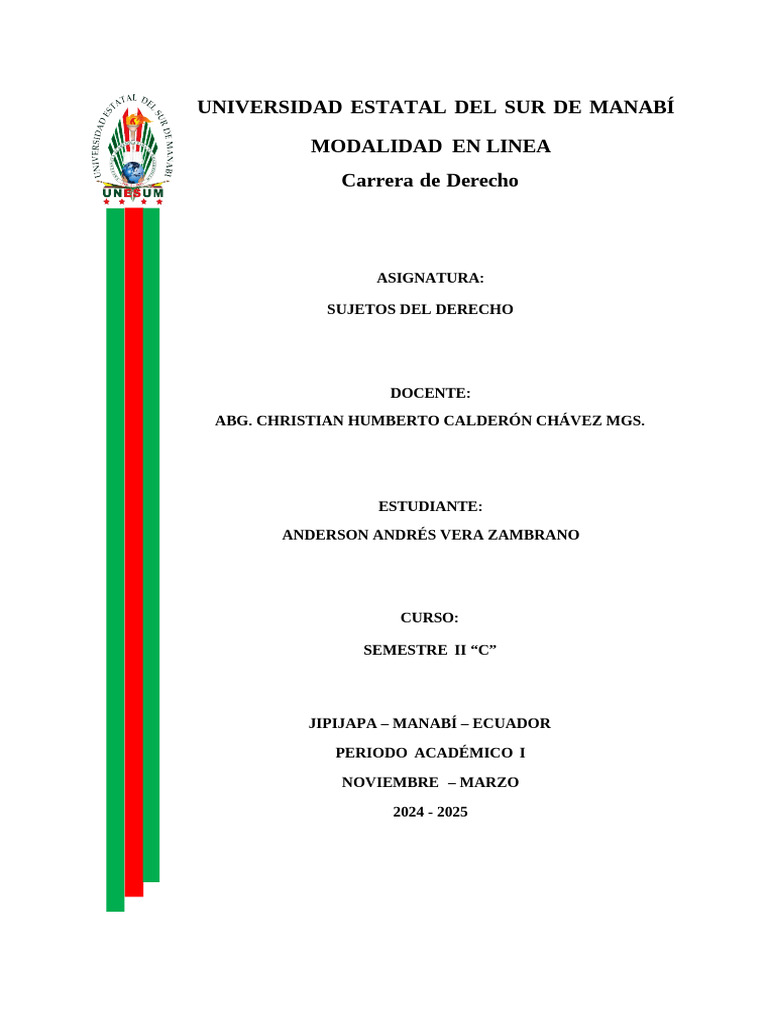 Anderson - Vera - Ensayo Unidad 2 | PDF | Derechos humanos | Justicia