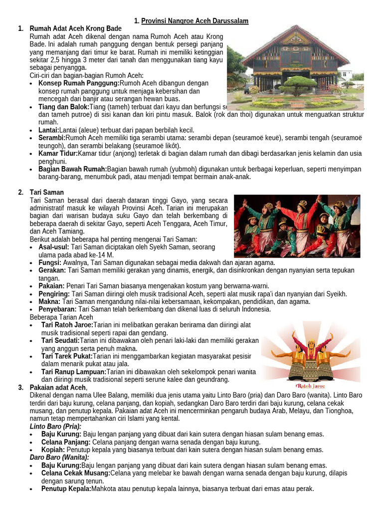 Pakaian Adat Aceh: Ulee Balang | PDF