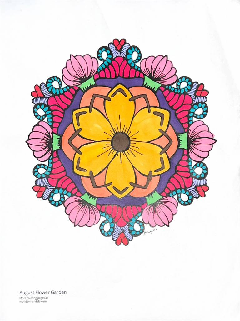 August Flower Garden | PDF