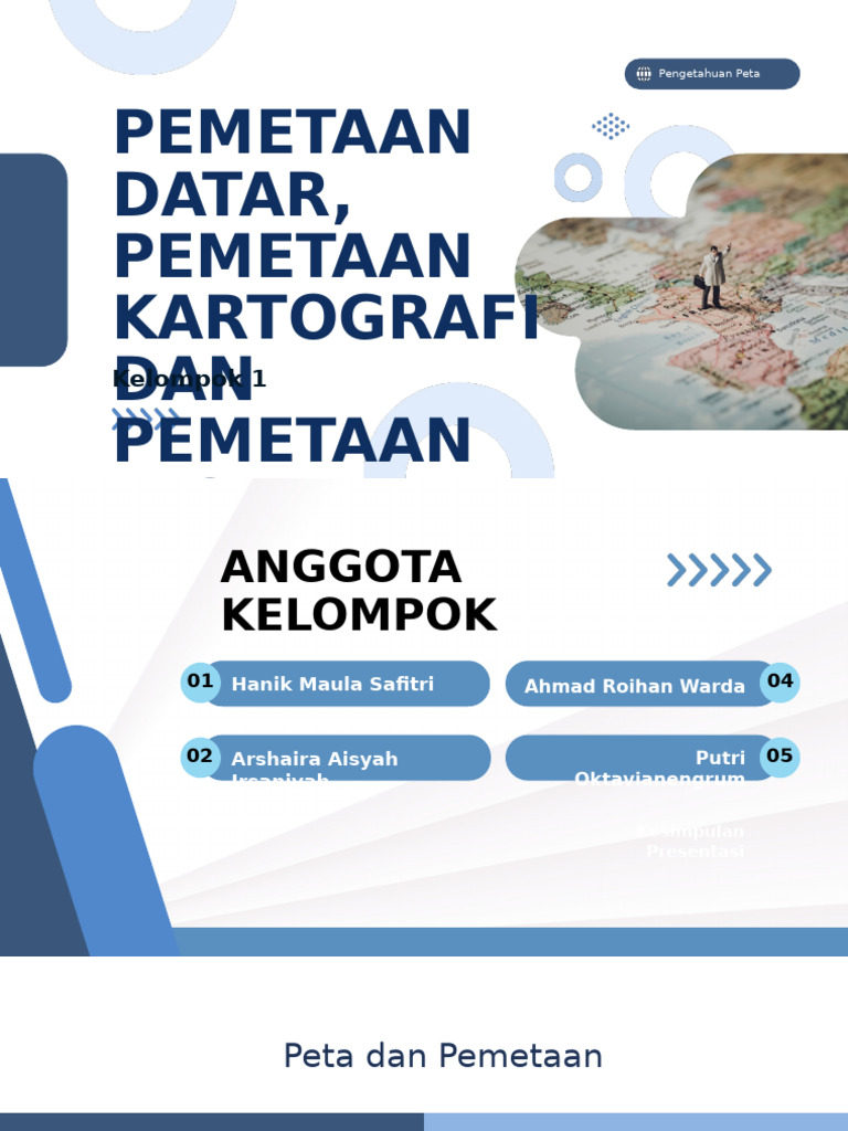 Pemetaan Datar, Pemetaan Kartografi Dan Pemetaan Digital | PDF