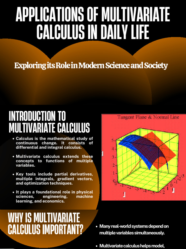 Multivariate Calculus in Daily Life | PDF | Multivariable Calculus ...