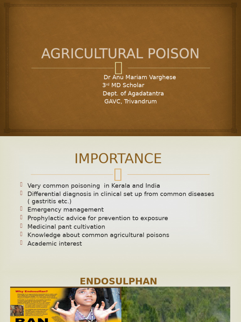Agriculturalpoison 230119060344 8d7e93f7 | PDF | Insecticide | Poison