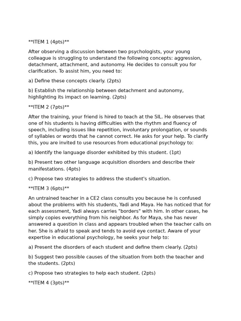 Promotion Exams Psychopedagogy | PDF