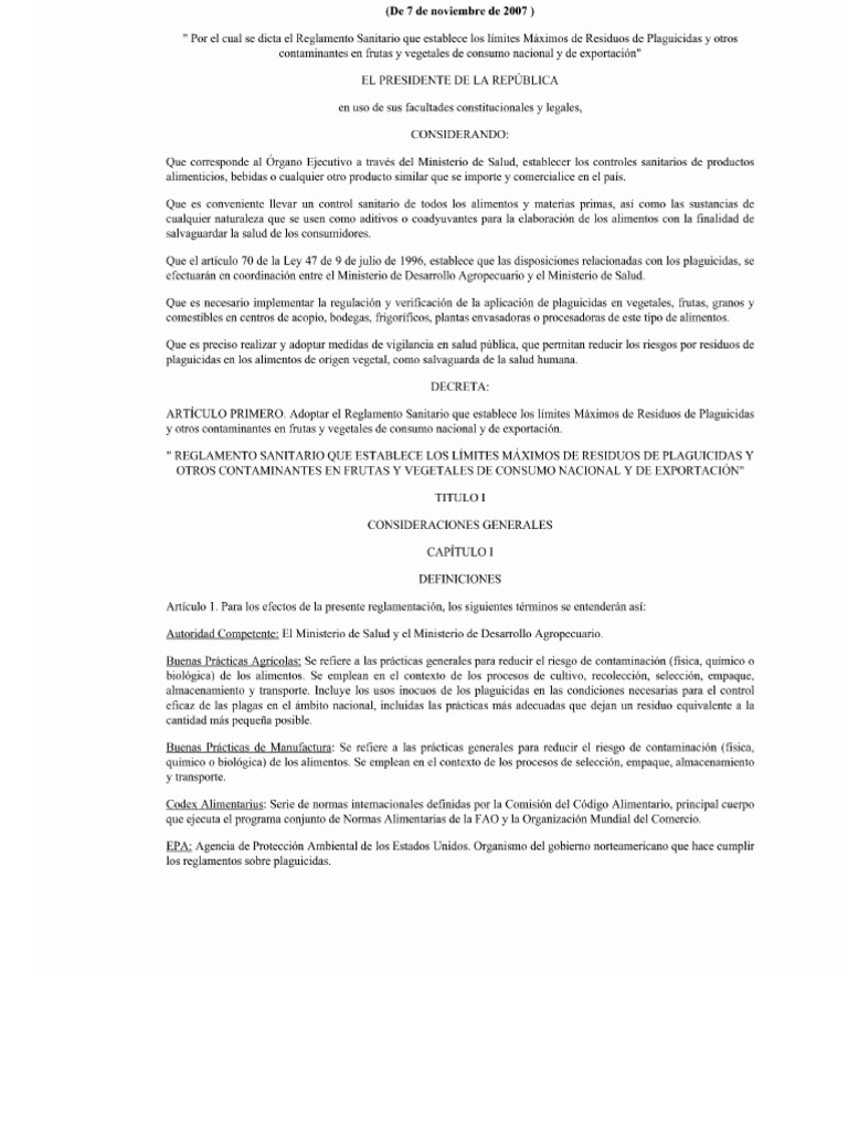 LMR Panama | PDF | Pesticida | Alimentos