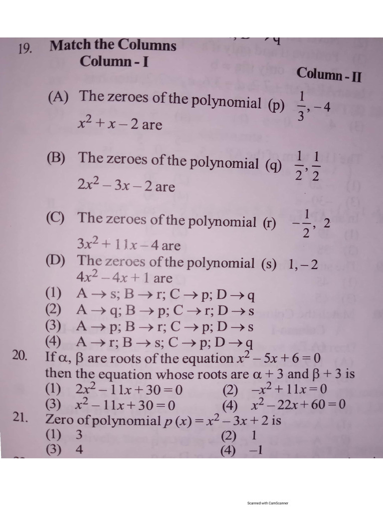 CPP 11 - NMTC - Poly - Quad Eqns | PDF