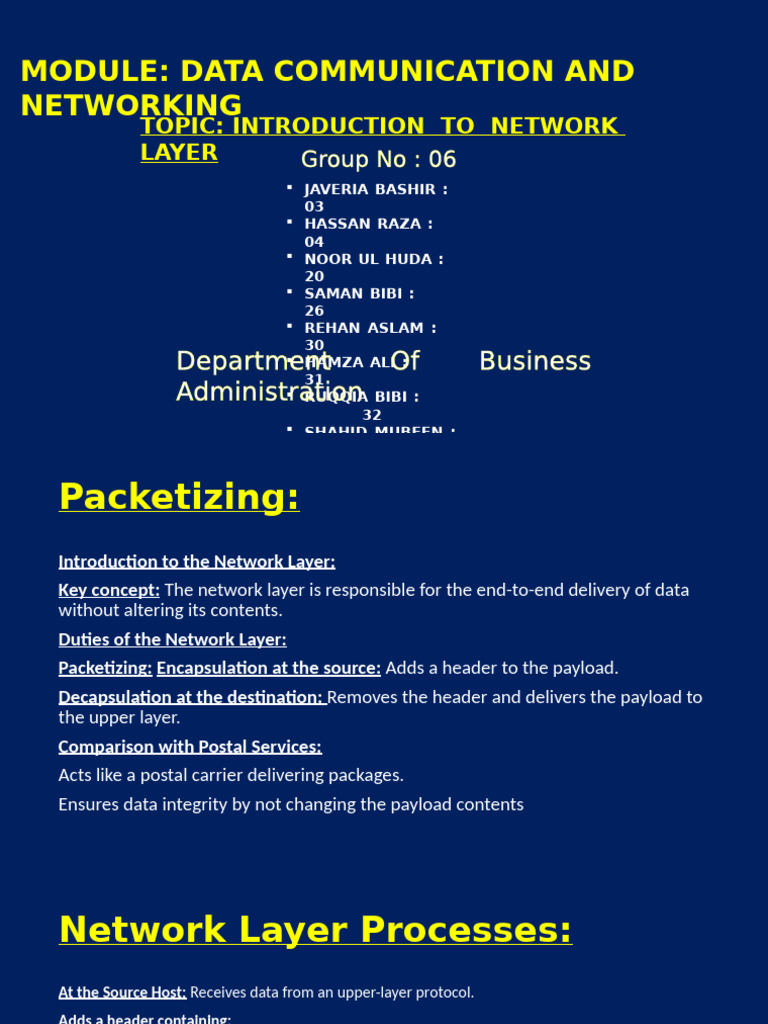 Group 06 Presentation | PDF | Network Congestion | Computer Network
