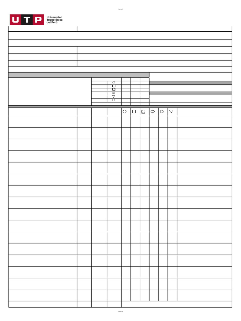 Formato Dap Utp | PDF