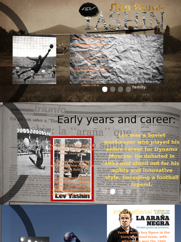 Nombre Completo Lev Ivanovich Yashin Apodo La Araña Negra Fecha de Nacimie - 20250513 - 221620 ...