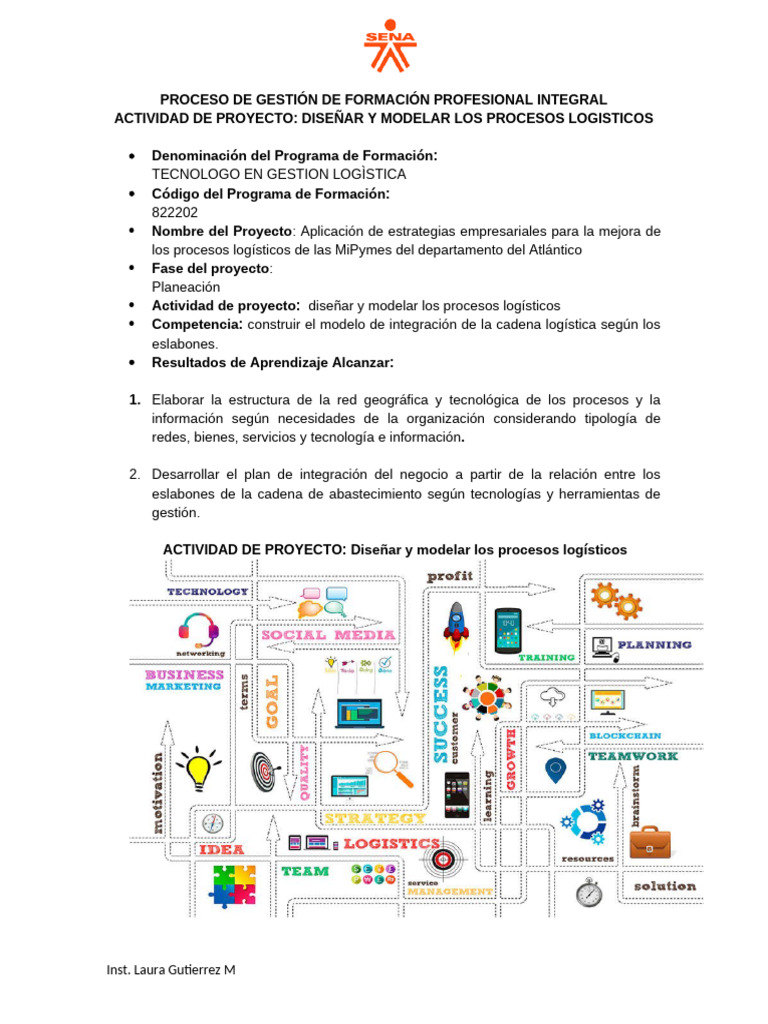 Actividad de Proyecto Diseñar y Modelar Los Procesos Logisticos | PDF