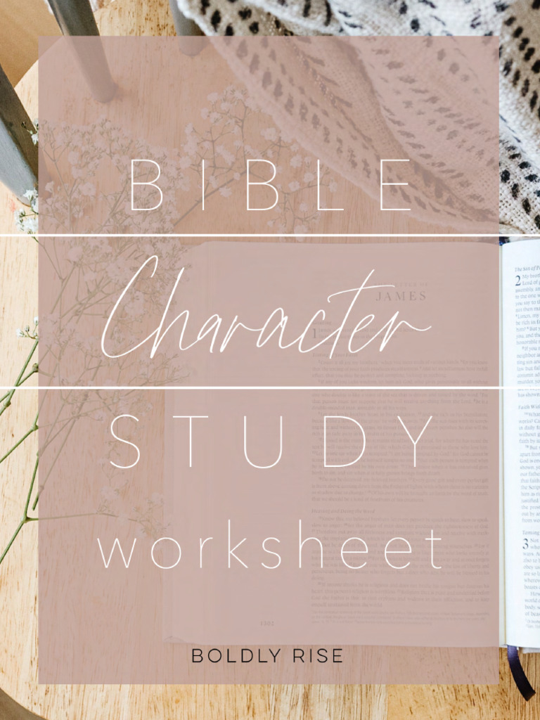 Bible Character Study Worksheet Compressed | PDF