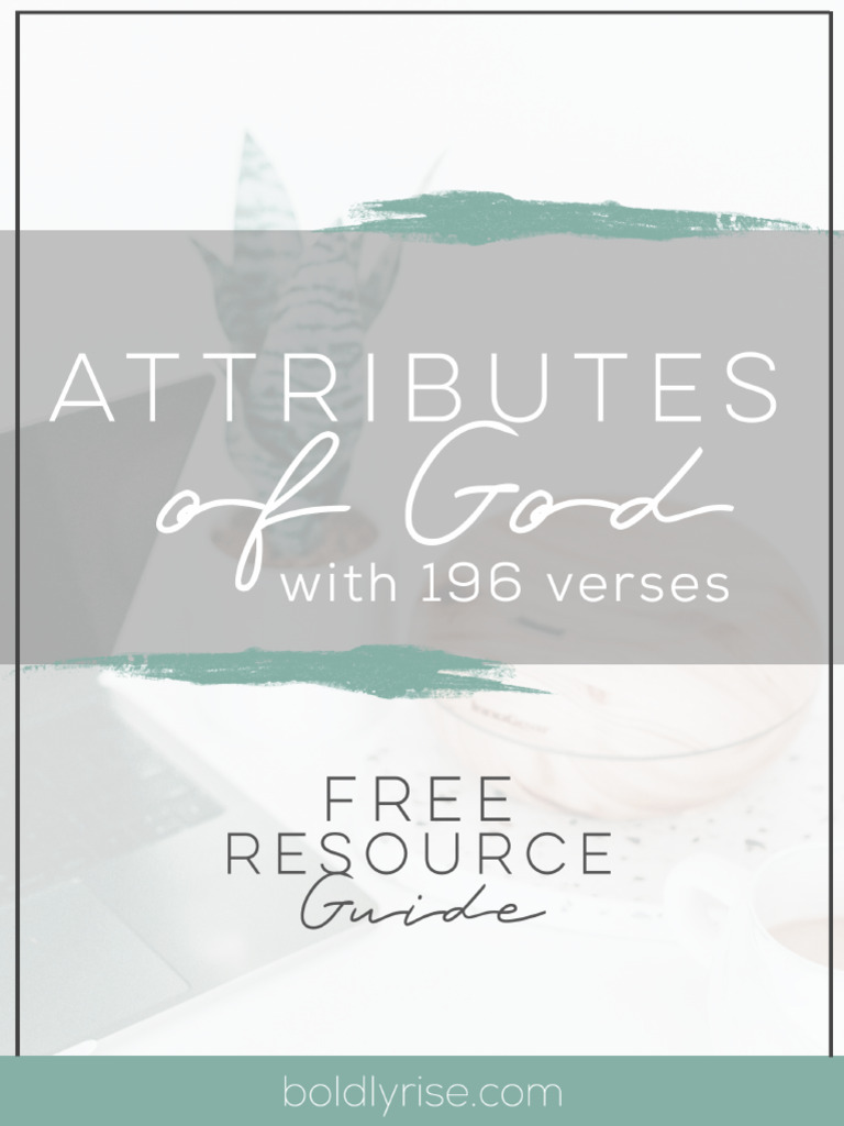 Attributes of God With Verses Freebie PDF | PDF